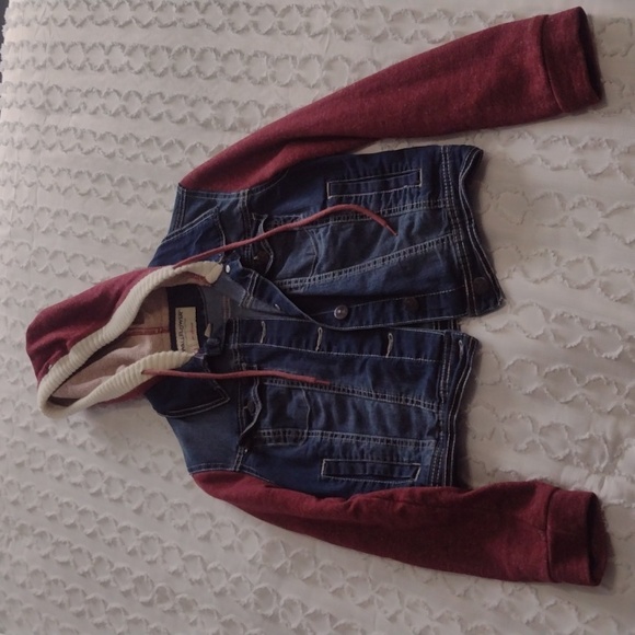 Wallflower | Tops | Hooded Jean Jacket | Poshmark